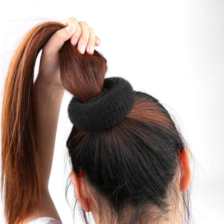 Hair Bun Ring Donut - Medium - Black | Daraz.com.bd
