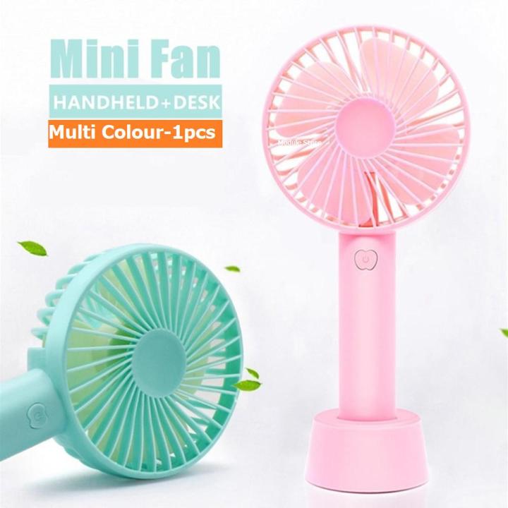 Portable Handheld Mini Rechargeable Fan Desk Creative Student Hand ...