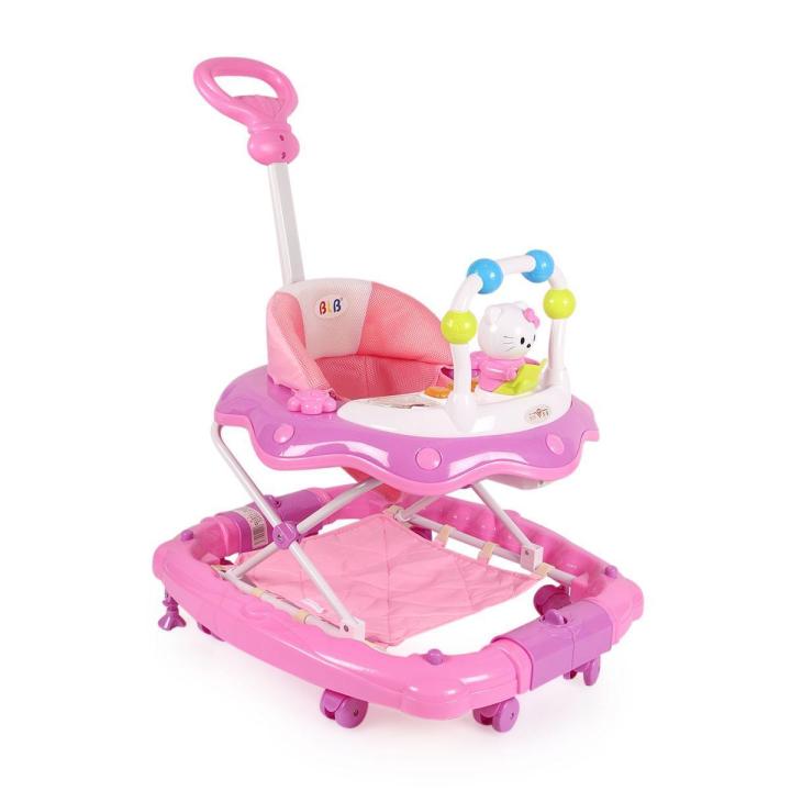 Baby Musical Walker cum Rocker with Push Handle BLB Brand- Pink | Daraz ...