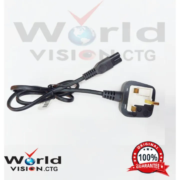 3 Pin UK Power Cable (2.5 Feet long cable) for Laptop with Fuse Power ...