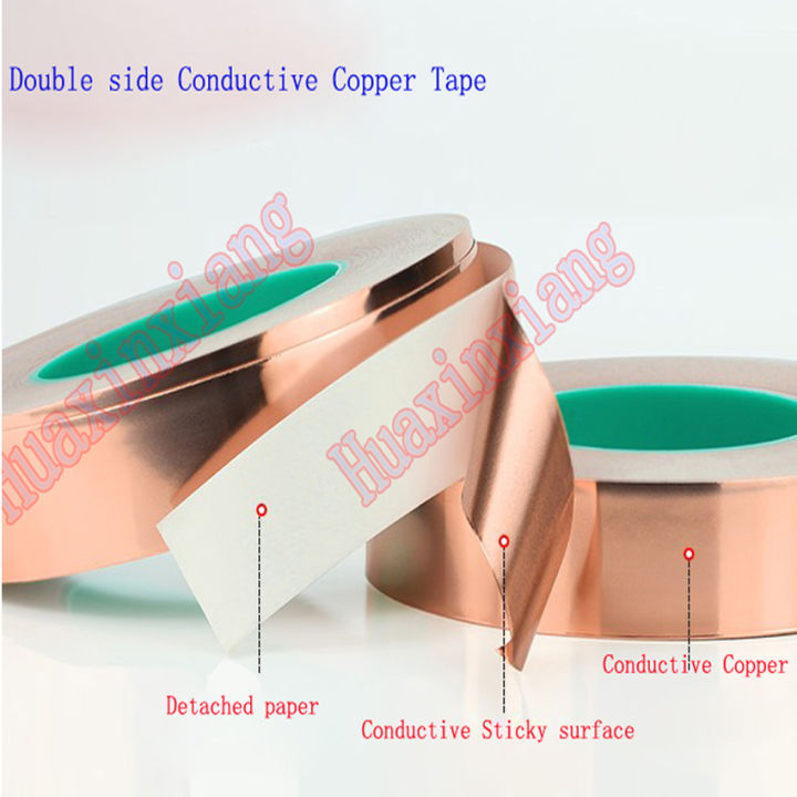 Double Sided Conductive Copper Foil Tape EMI Mask Electromagnetic Shielding 5MM/8MM/10MM/15MM ...