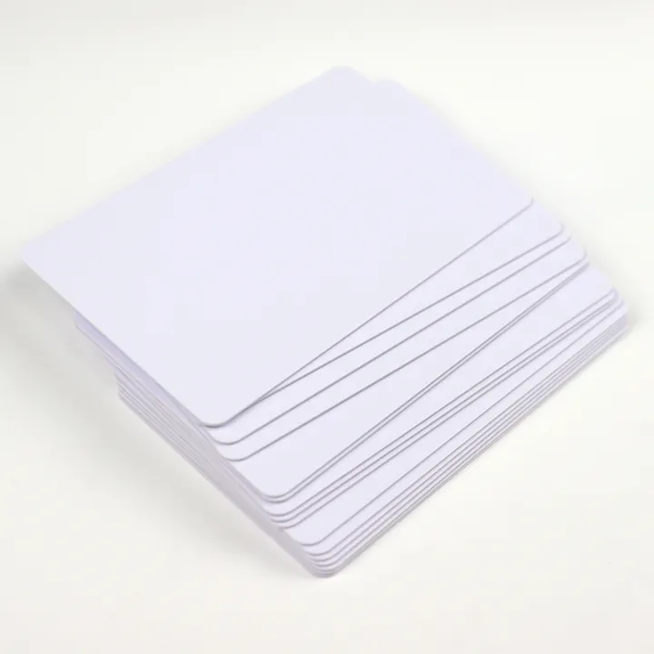 10pcs/lot PVC PLASTIC Blank ID Card without Chip Card thin CR80 ...