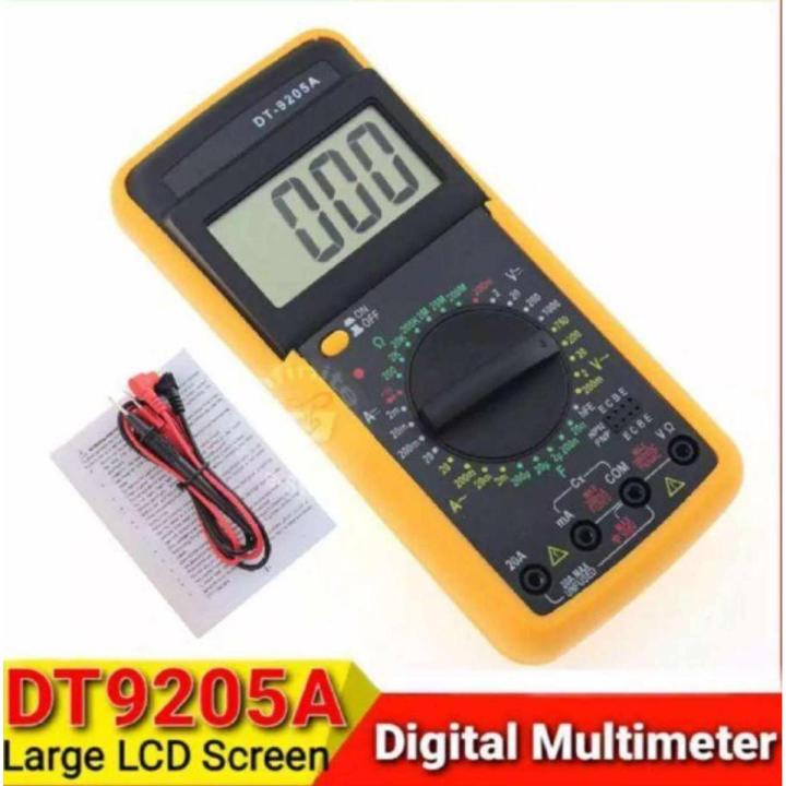 ]Digital Multimeter Volts Amps Resistors Ohms Tester Electric Voltmeter ...