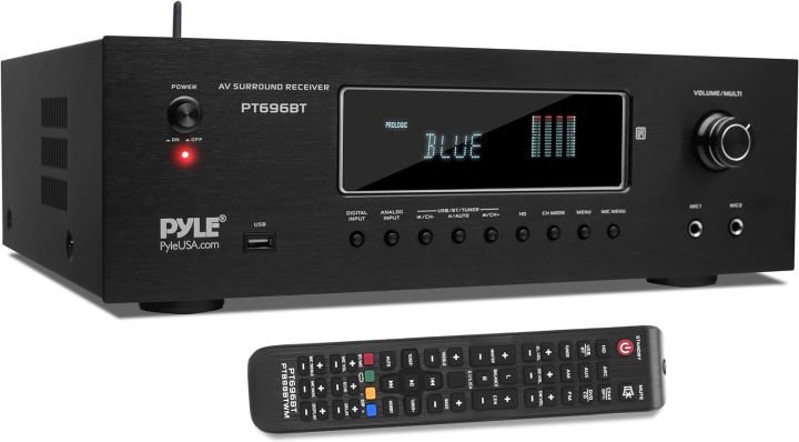 Pyle 1000W Bluetooth Home Theater Receiver - 5.2 Channel Surround Sound ...