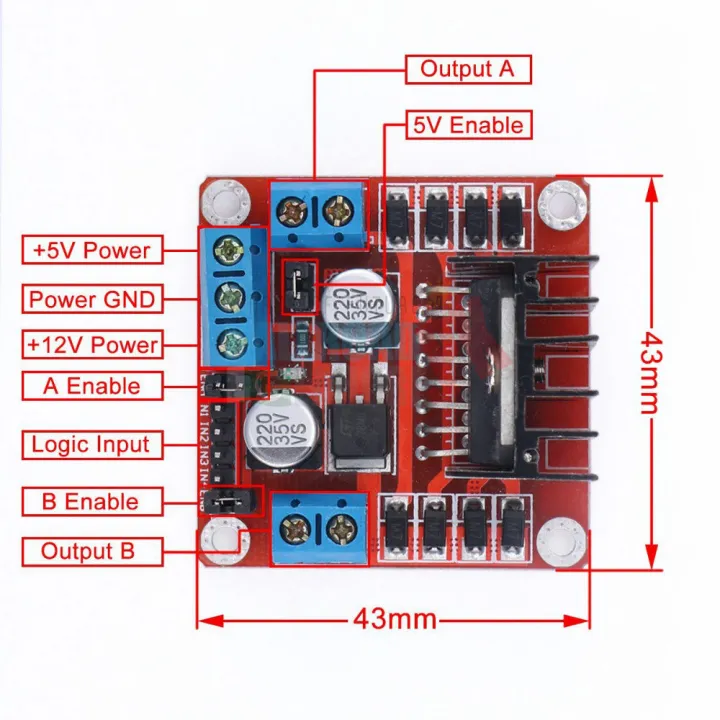 L298N Motor Driver Module for Arduino | Daraz.com.bd