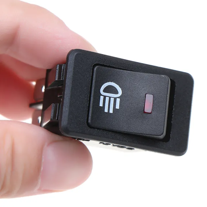 【Hottest Trends】 12V 35A Universal Car Red LED Fog Light Rocker Switch ...