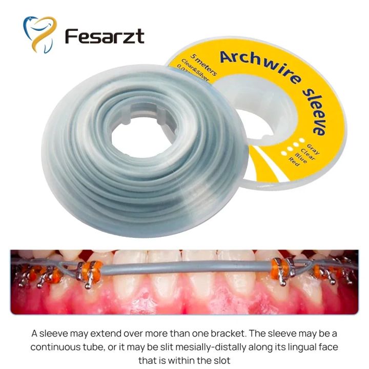 Orthodontic Elastic Archwire Sleeve Tubing Plastic Tissue Guard ...