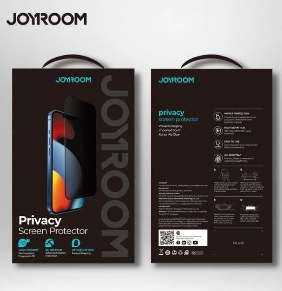Joyroom Private Glass For iphone 16 15 14 13 12 ProMax Screen Protector ...