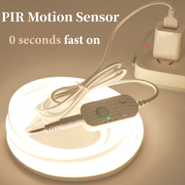 DC5V Neon LED Light Strip Wiress PIR Motion Sensor 6X12MM Silicone Tube ...