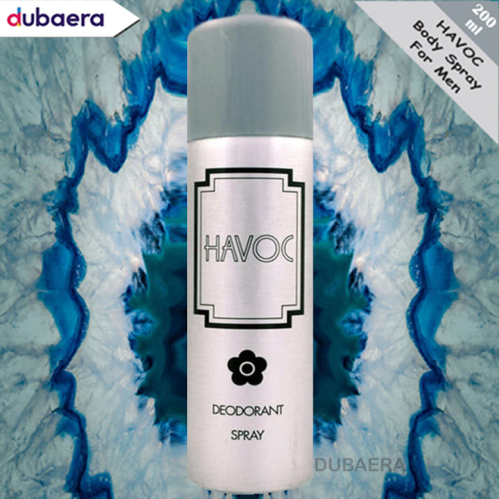 Havoc Silver Body Spray Deodorant For Men - 200 ml | Daraz.com.bd