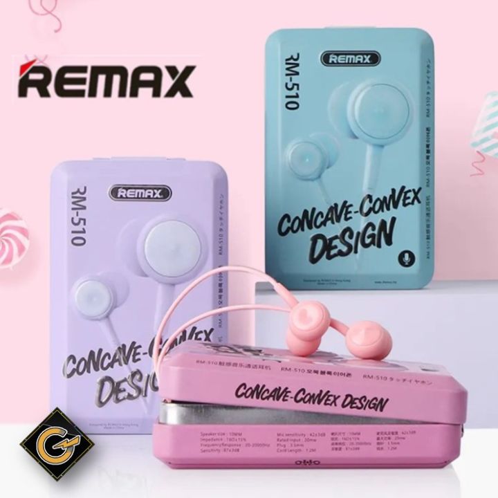REMAX RM-510 High Performance Earphones REMAX RM 510 Wired Earphone ...
