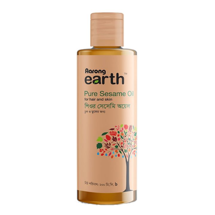 Aarong Earth Pure Sesame Oil for Hair and Skin 200 ml | Daraz.com.bd