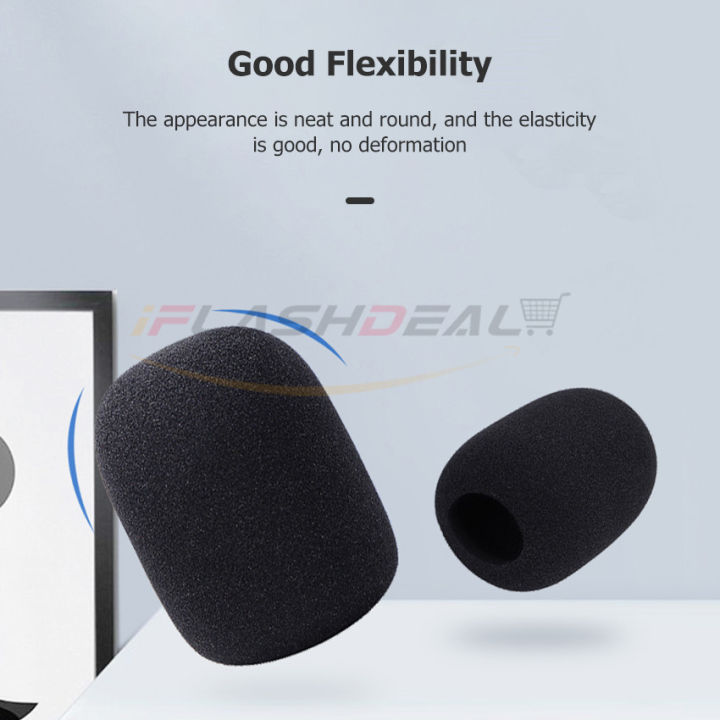 10PCS Microphone Covers Microphone Windscreen Sponge Cover Headset Mic ...