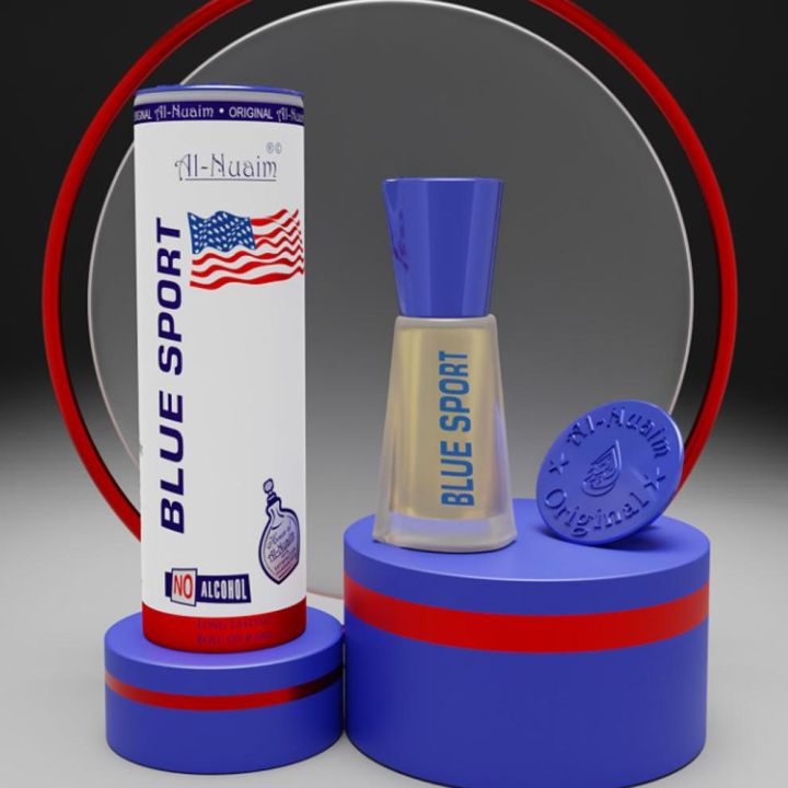 Al Nuaim Blue sport Roll On Attar Non Alcoholic Long Lasting Perfume ...