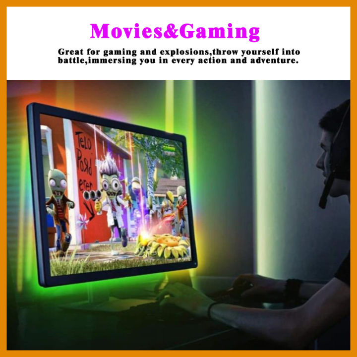 DIY Ambient TV PC Backlight Kit WS2812B LED Strip Dream Screen USB LED ...