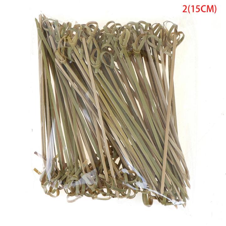 【Fast and Free Delivery】 100pcs Bamboo Knot Skewers Picks for Party ...
