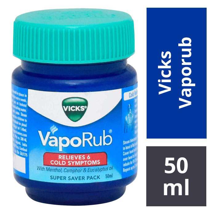 Vicks VapoRub Relieves Cold Symptoms - 50ml | Daraz.com.bd