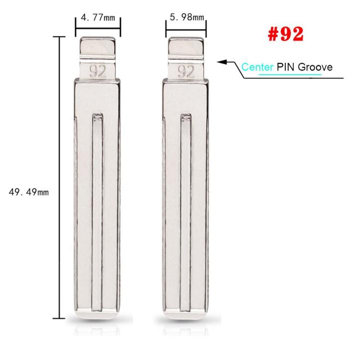 【Alizeker Mall】KEYYOU New Remote Flip Key Blank 92# Uncut Blade For ...