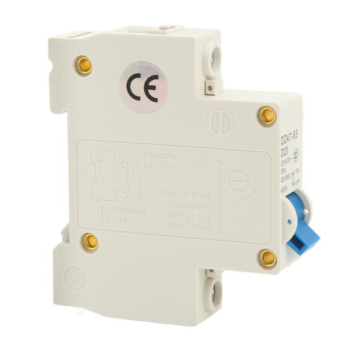 Limeng La 1P Miniature Circuit Breaker DIN Rail Mount Overload ...