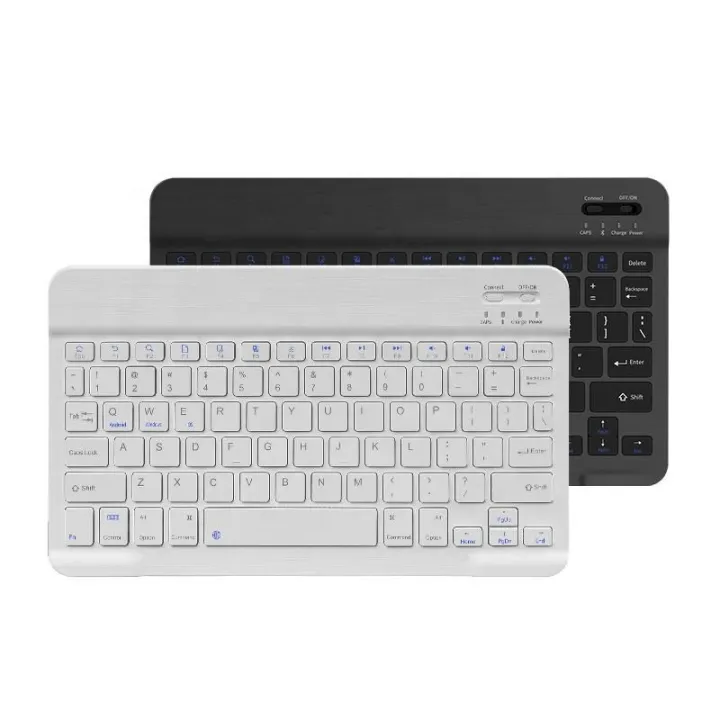 Slim Rechargeable 2.4GHz Wireless Bluetooths Keyboard for Ios Mac ...