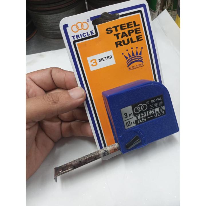 TRICLE Measurement Tape 3M 10 feet / high quality tricle steel tape 3 M ...