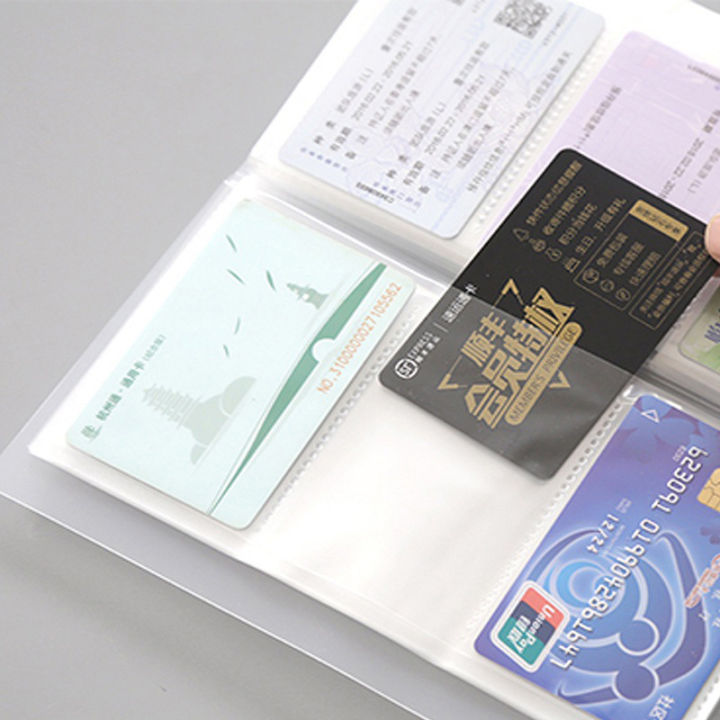 Transparent PP Cover Business Card Book Clear Card Holder Book Big ...