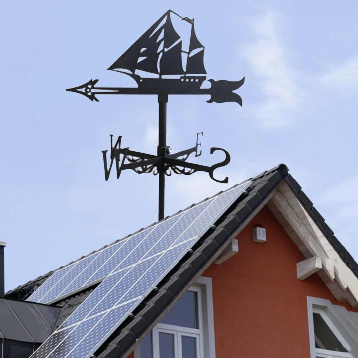 Metal Wind Vane Fence Mount Weather Vane Wind Direction Indicator ...