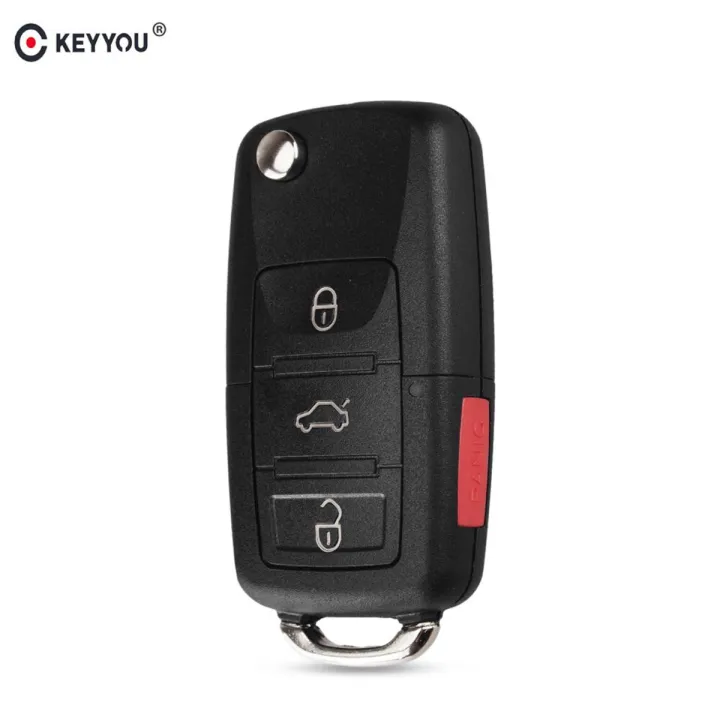 【Alizeker Mall】KEYYOU 3+1 4 Buttons Remote Flip Switchblade Key ...
