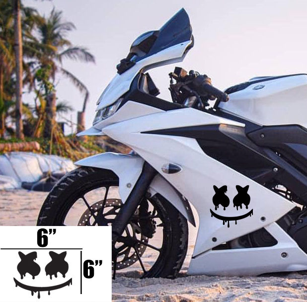 Bike Decal Sticker - Marshmello ( Waterproof & Premium quality)/ Bike ...