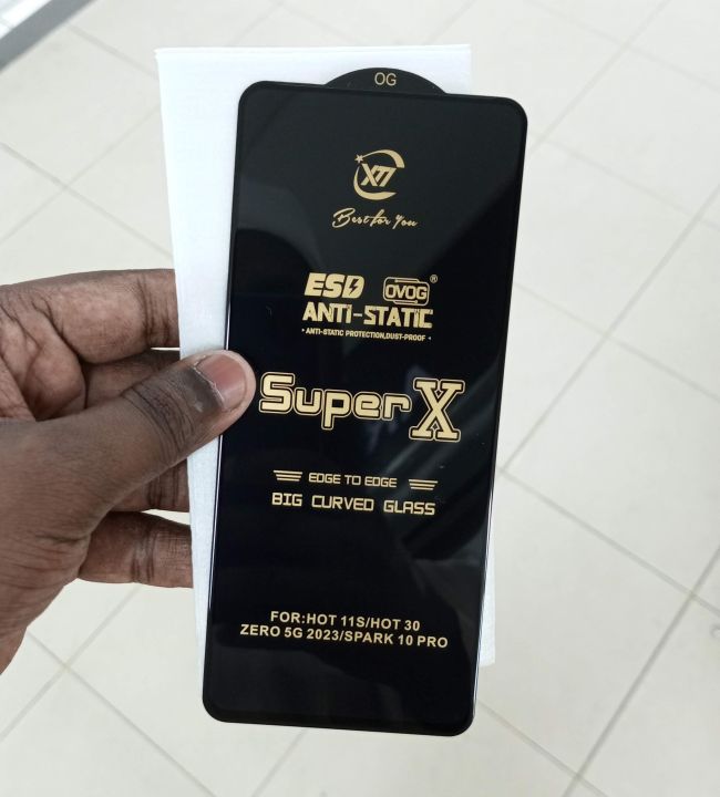 For Tecno Spark 10 Pro OG Super X Gorila Glass Screen Protectors Rinboo ...