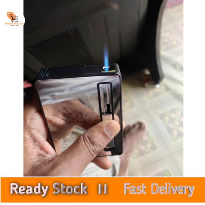 Gas Lighters Metal Aluminum Alloy 10Pcs Cigarete case / Box Butane ...