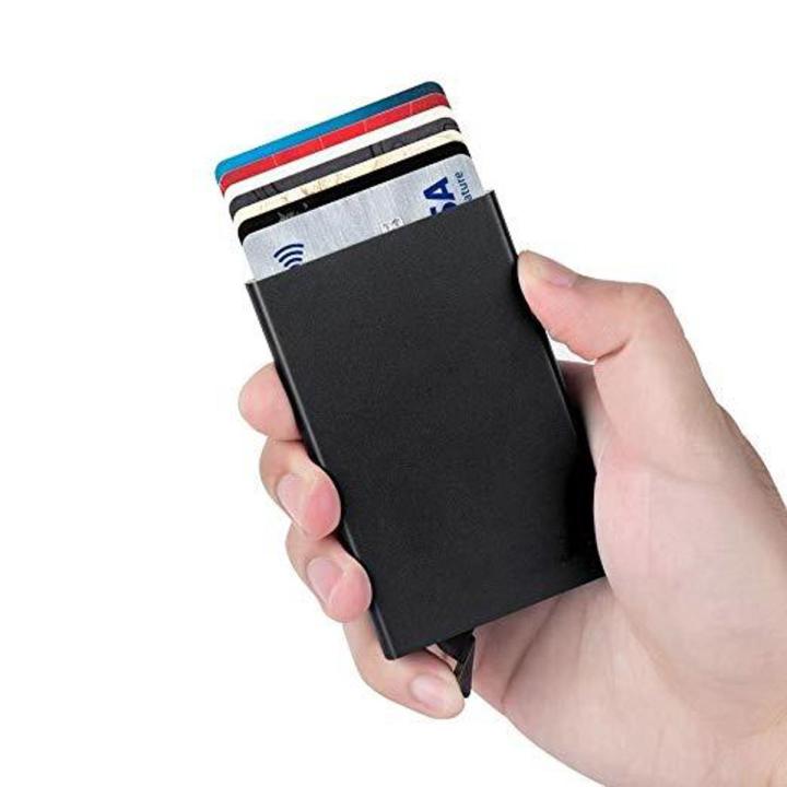 Aluminium Credit Card Holder Stainless Steel - Wallet For Men - Money ...