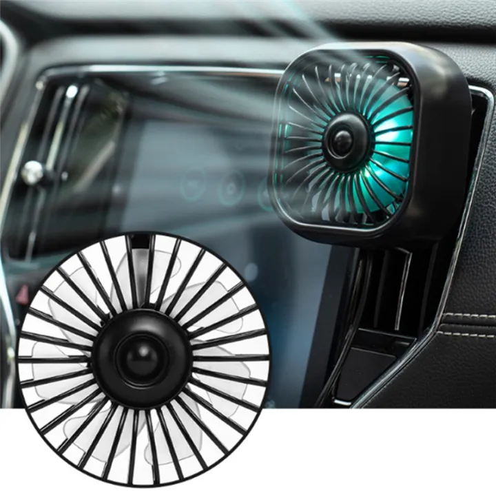 For Car Air Conditioner Air Outlet Fan Gradient Mini Fans Colorful ...