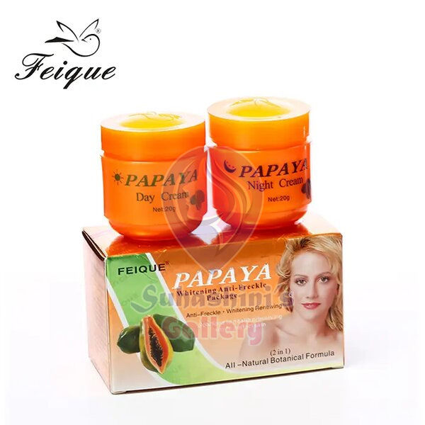 FEIQUE Papaya Whitening Anti-Freckle Day Night Cream Set | Daraz.com.bd