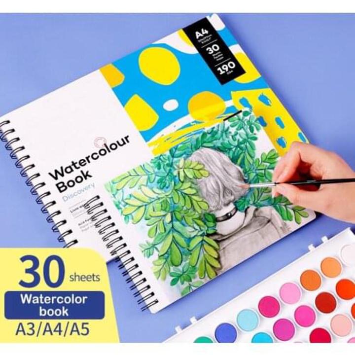 Mont Marte Discovery Watercolour Book Spiral Bound A3,A4,A5 190gsm ...