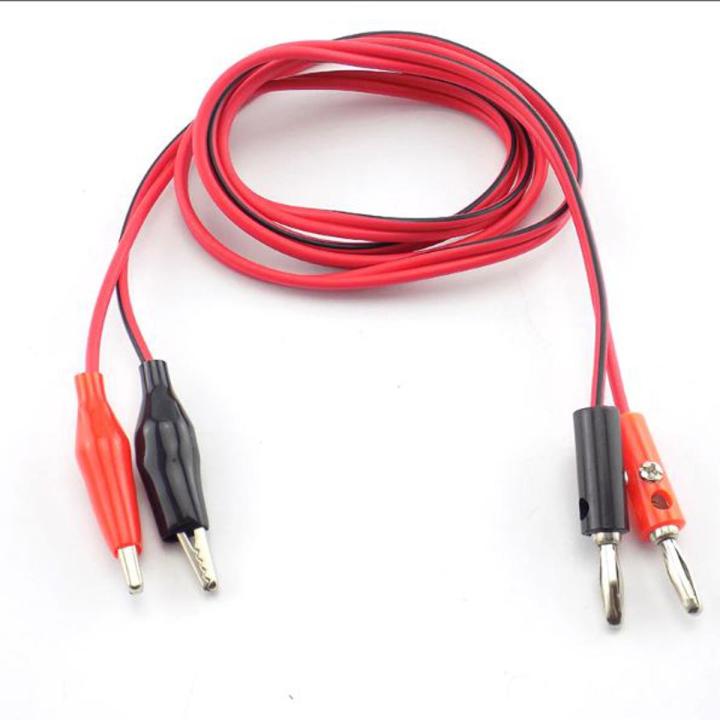 1Pair- Electrical Multimeter Probe Alli-gator Testing Cord Lead Clip To ...