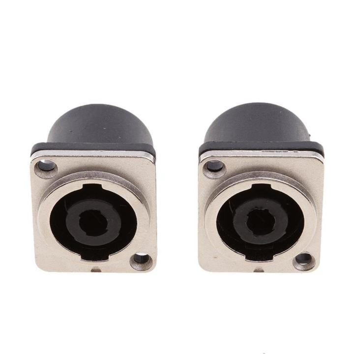 2 Pieces Speakon 4 Pin Female Jack Compatible Audio Speaker Cable ...