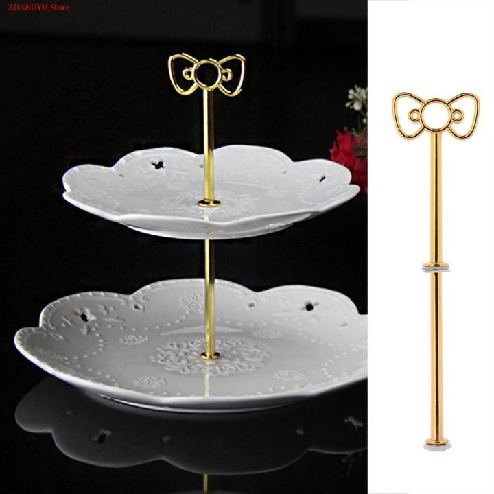 Bow Cake Plate Stand Desserts Cheese Candy Display Rack Holder Birthday ...