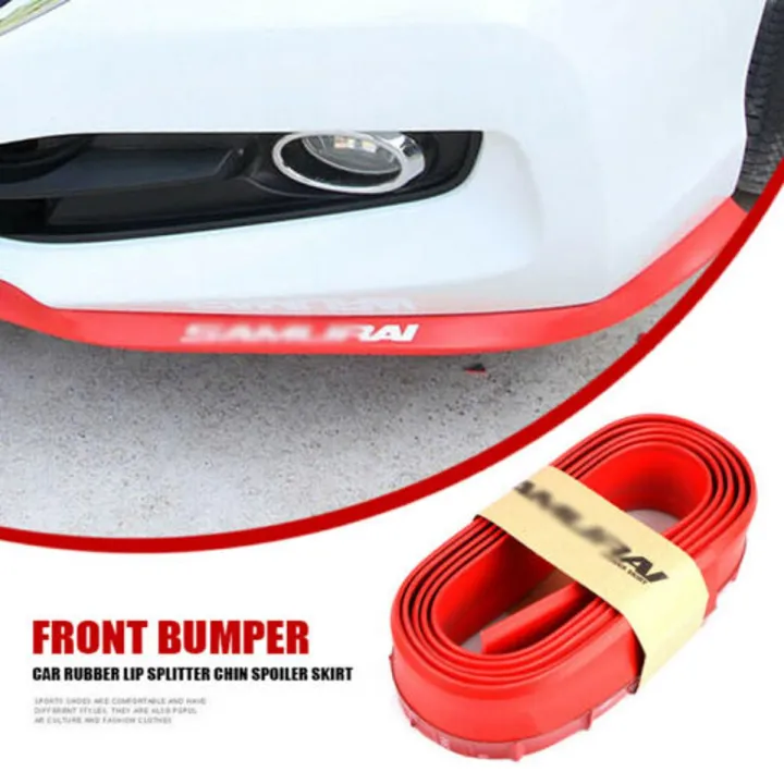 AMURAI RED Car Body Kit Bumper Lip Side Skirt Rubber Edge Decorative ...