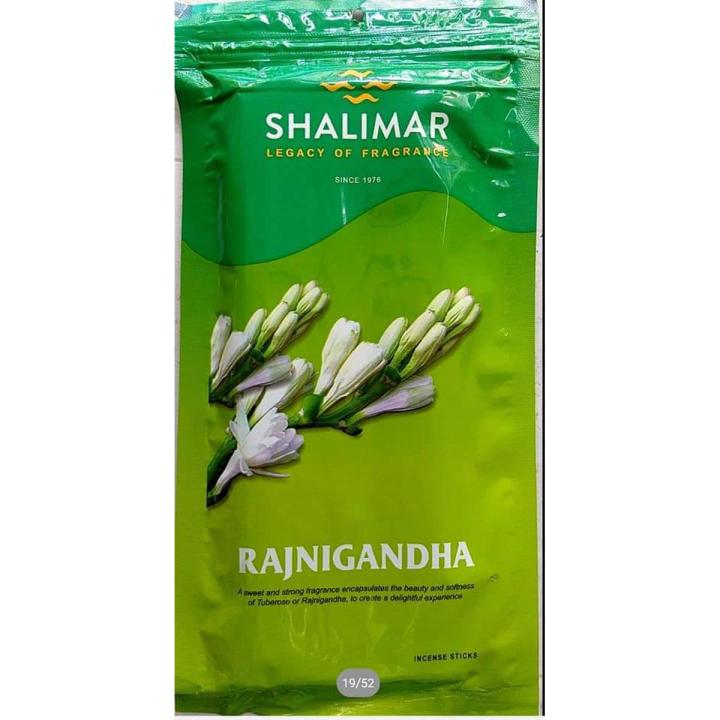 Indian Agarbatti SHALIMAR Rajnigandha Zipper Packet Incense Stick ...