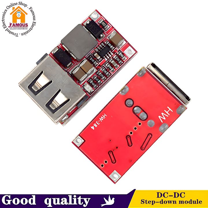 TE842 6-24V to 5V 3A Car, Bike USB Charger Module DC Buck step down ...