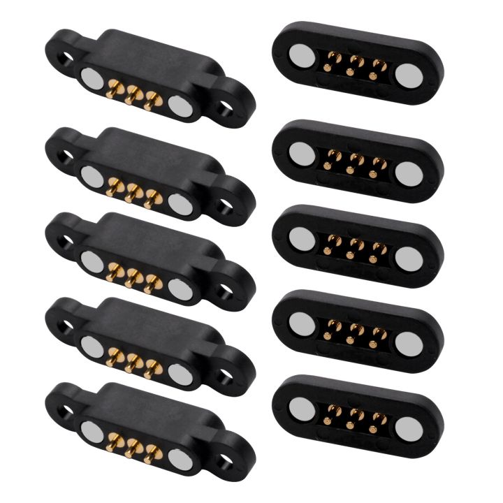 5 Pairs Spring Loaded Magnetic Pogo Pin Connector 3 Positions Magnets ...