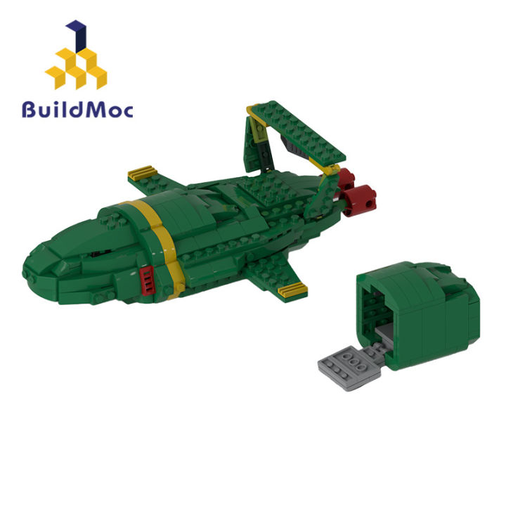 BuildMOC Build-up Building Block Toy Task Force Thunderbird Spaceship ...