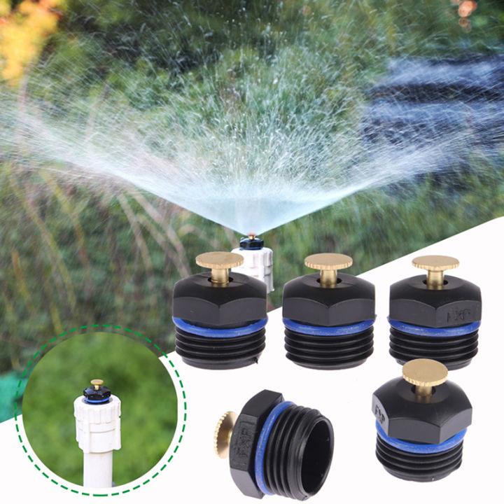 5Pcs 1/2'' Adjustable Watering Sprinkler Thread Spray Nozzle Garden ...