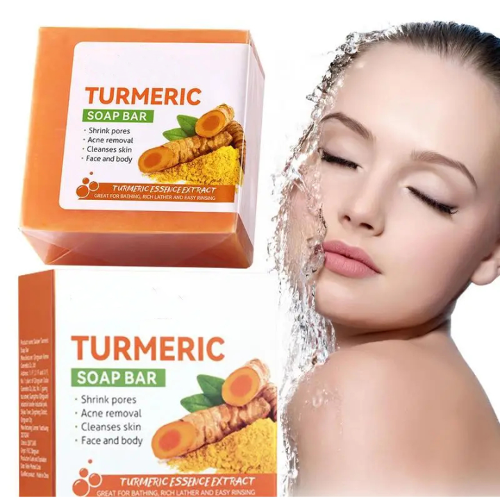 Turmeric Soap Bar for Face Natural Turmeric Skin Brightening Handmade ...