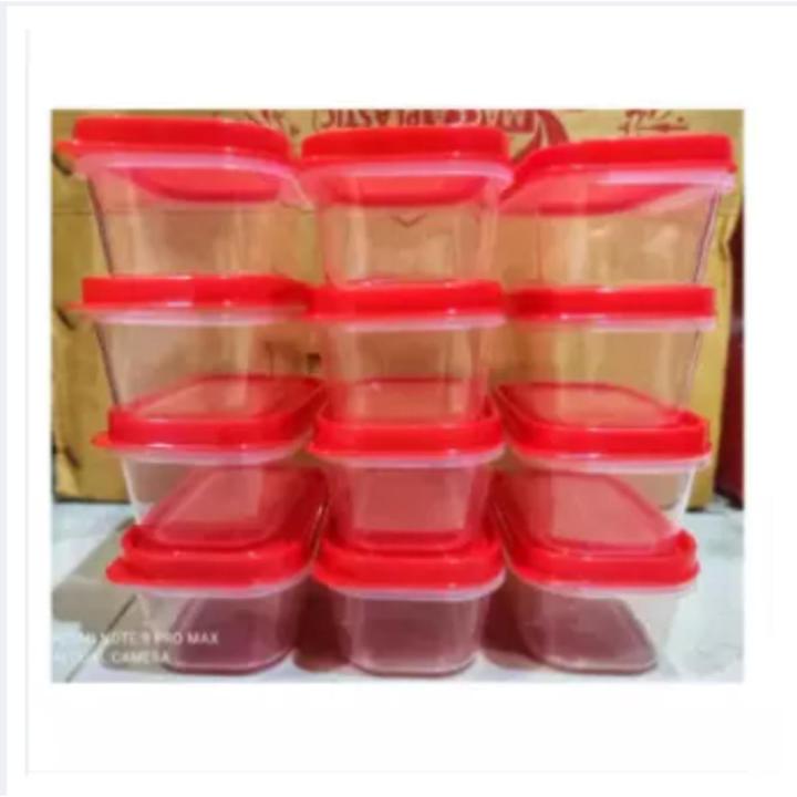 12Pis Plastic Box -MultiColour-250ml | Daraz.com.bd