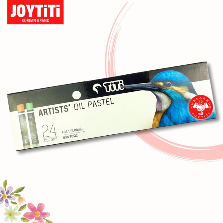 JOYTiTi Artists' Oil Pastel Color 24 Shades Box for Professional (TiTi ...