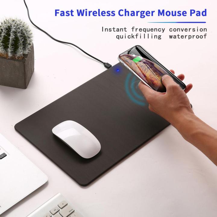 【happy one】2 in 1 Fast Wireless charge pad mouse mat computer | Daraz ...