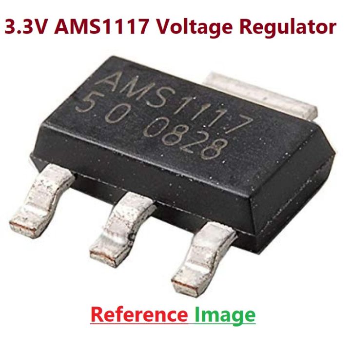 2Pcs- 3.3V AMS1117 Voltage Regulator LM1117 IC 3.3V Voltage Regulator 1A SMD 4 Pin Leads SOT-223 ...