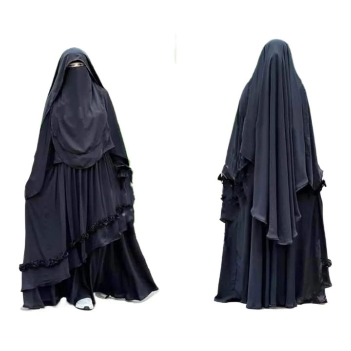 Dubai cherry fabric elegant design mohuya v5 full set borka | Daraz.com.bd